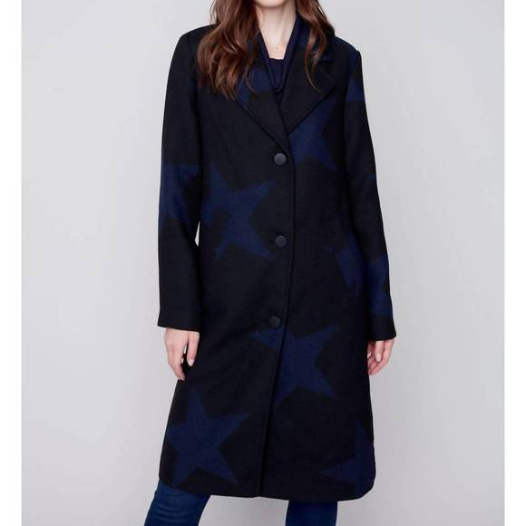CHARLIE B | Jackets & Coats | New Charlie B Long Coat In Navy | Poshmark